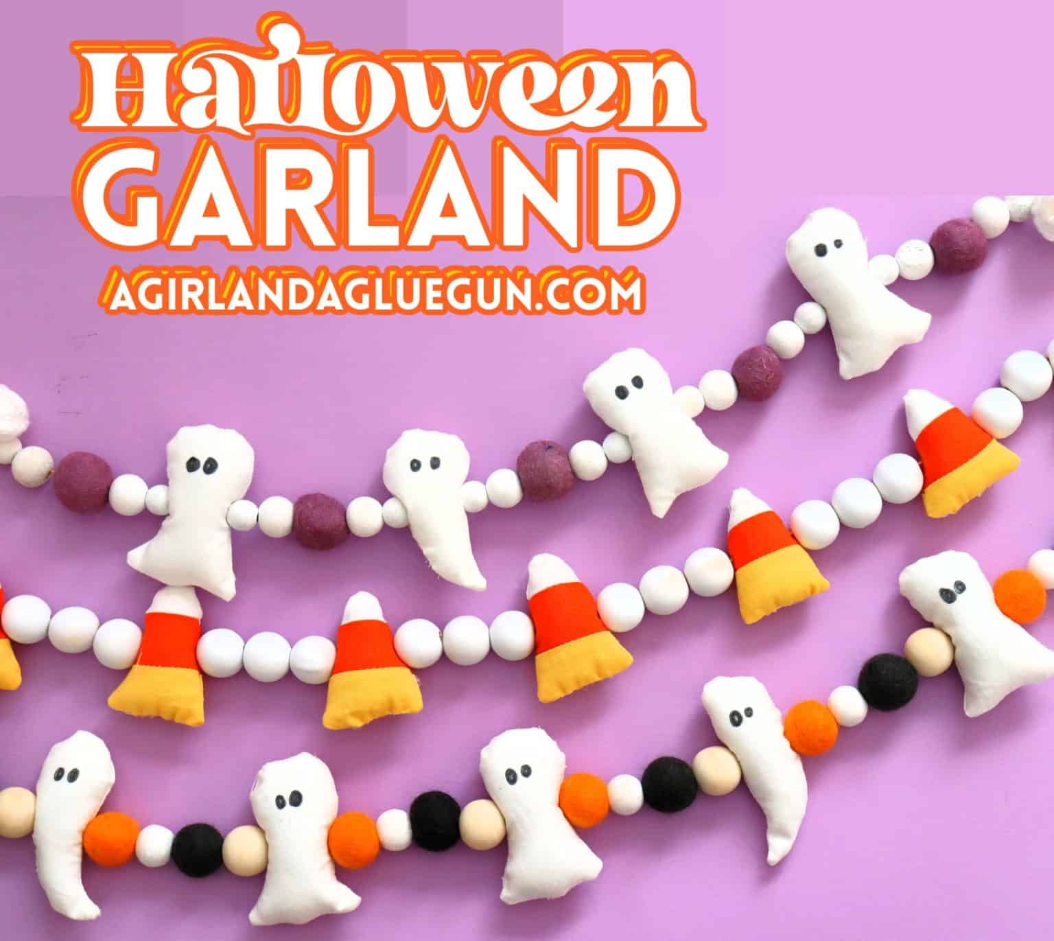 Halloween Garland - A girl and a glue gun