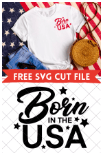 Born in the USA SVG - A girl and a glue gun