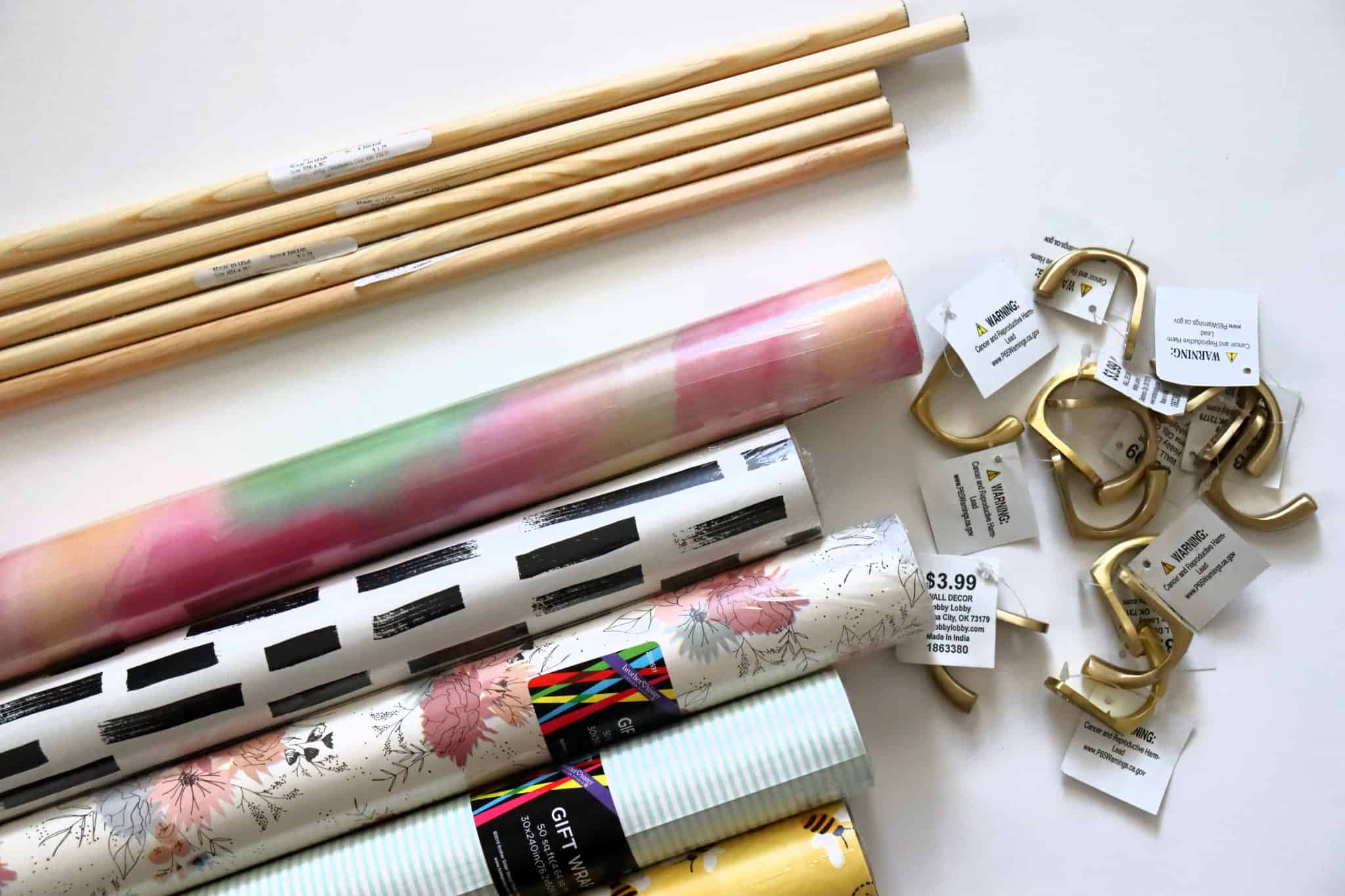 DIY a gift-wrapping station in a closet! - A girl and a glue gun