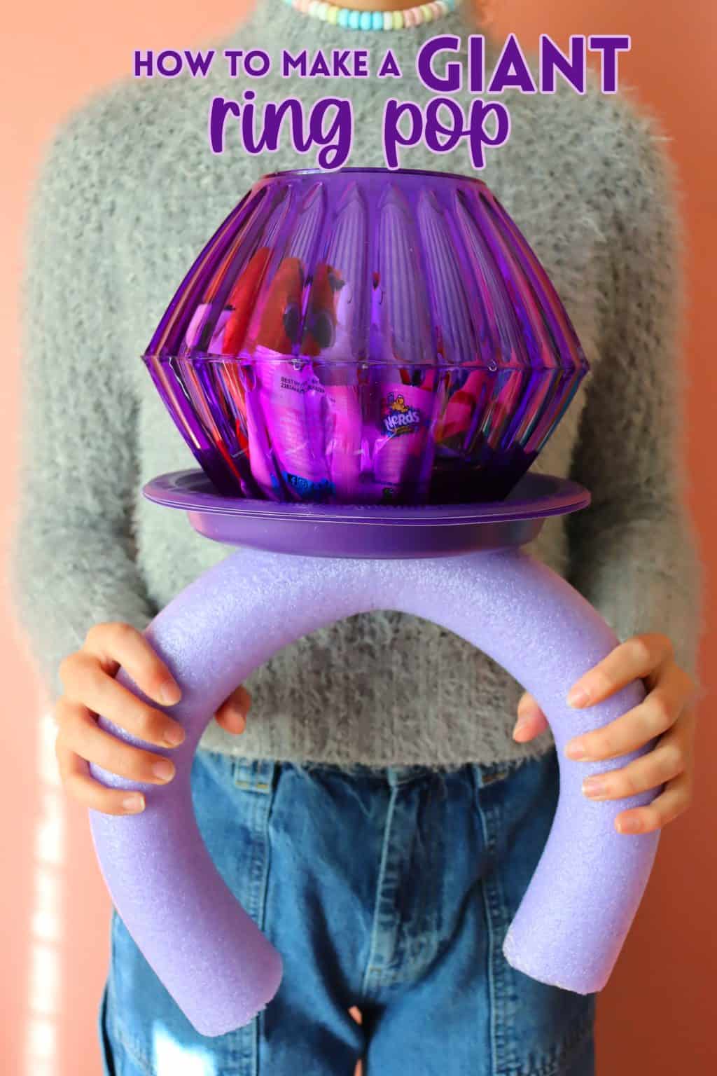How to make a giant ring pop gift - A girl and a glue gun