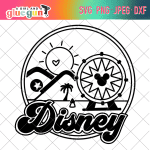 California Adventure SVG - A girl and a glue gun