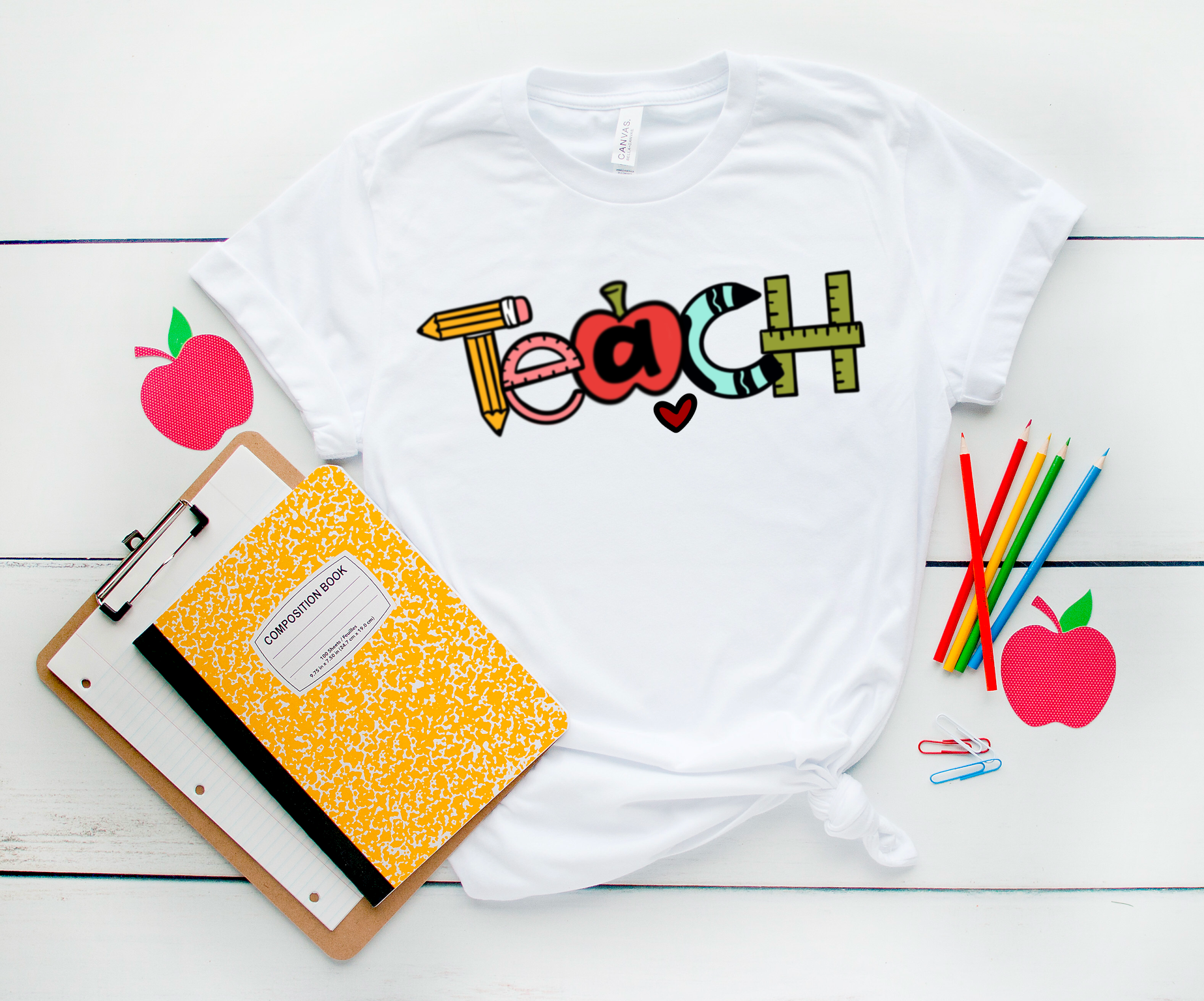 School-themed ABC SVG - A girl and a glue gun