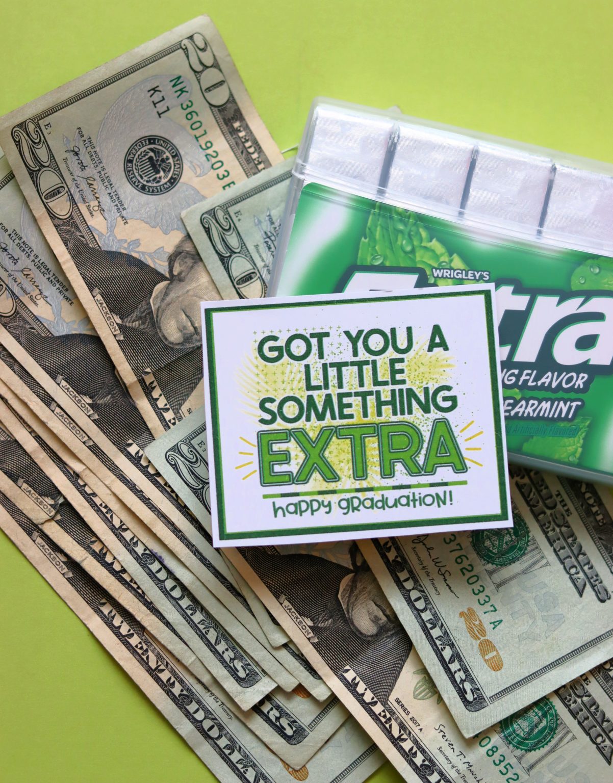 Extra Gum Gift Tag- free printables! - A girl and a glue gun