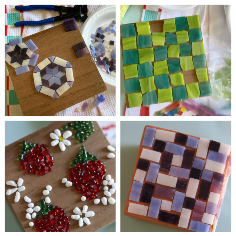 DIY Mosaic tile planter - A girl and a glue gun