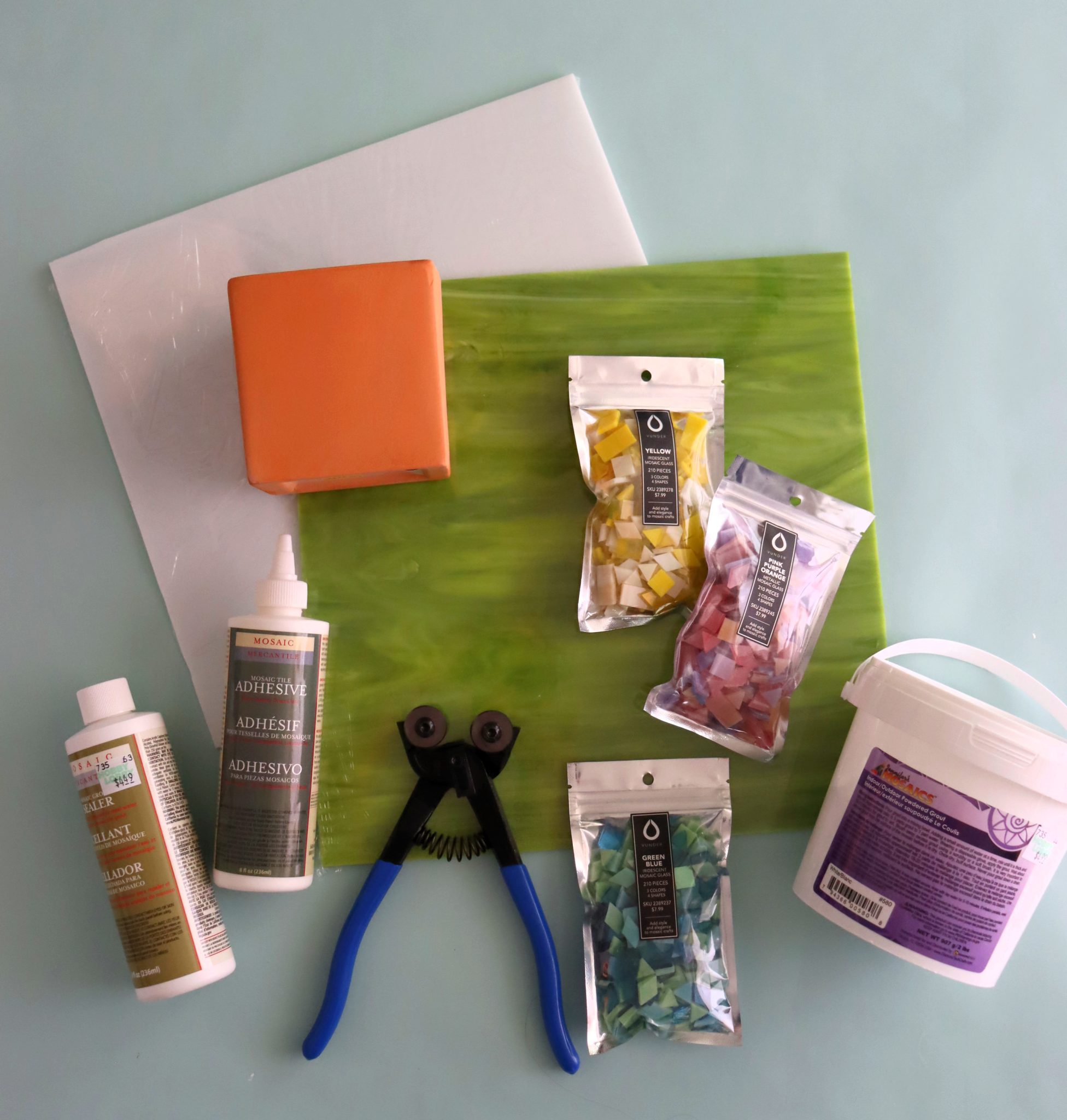 DIY Mosaic tile planter - A girl and a glue gun