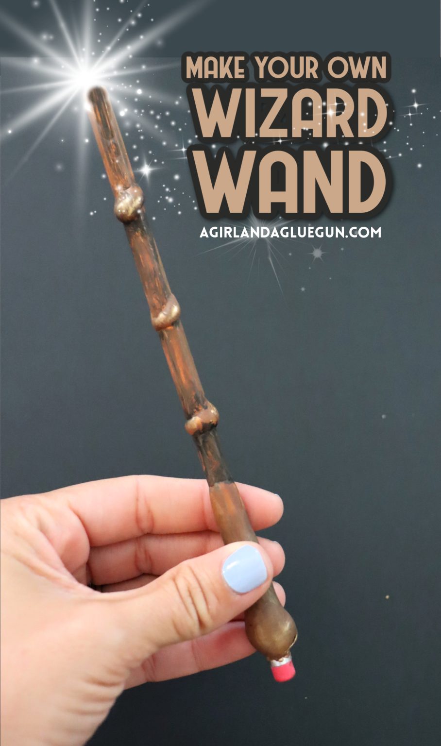 DIY Wizard wand- kids craft! - A girl and a glue gun