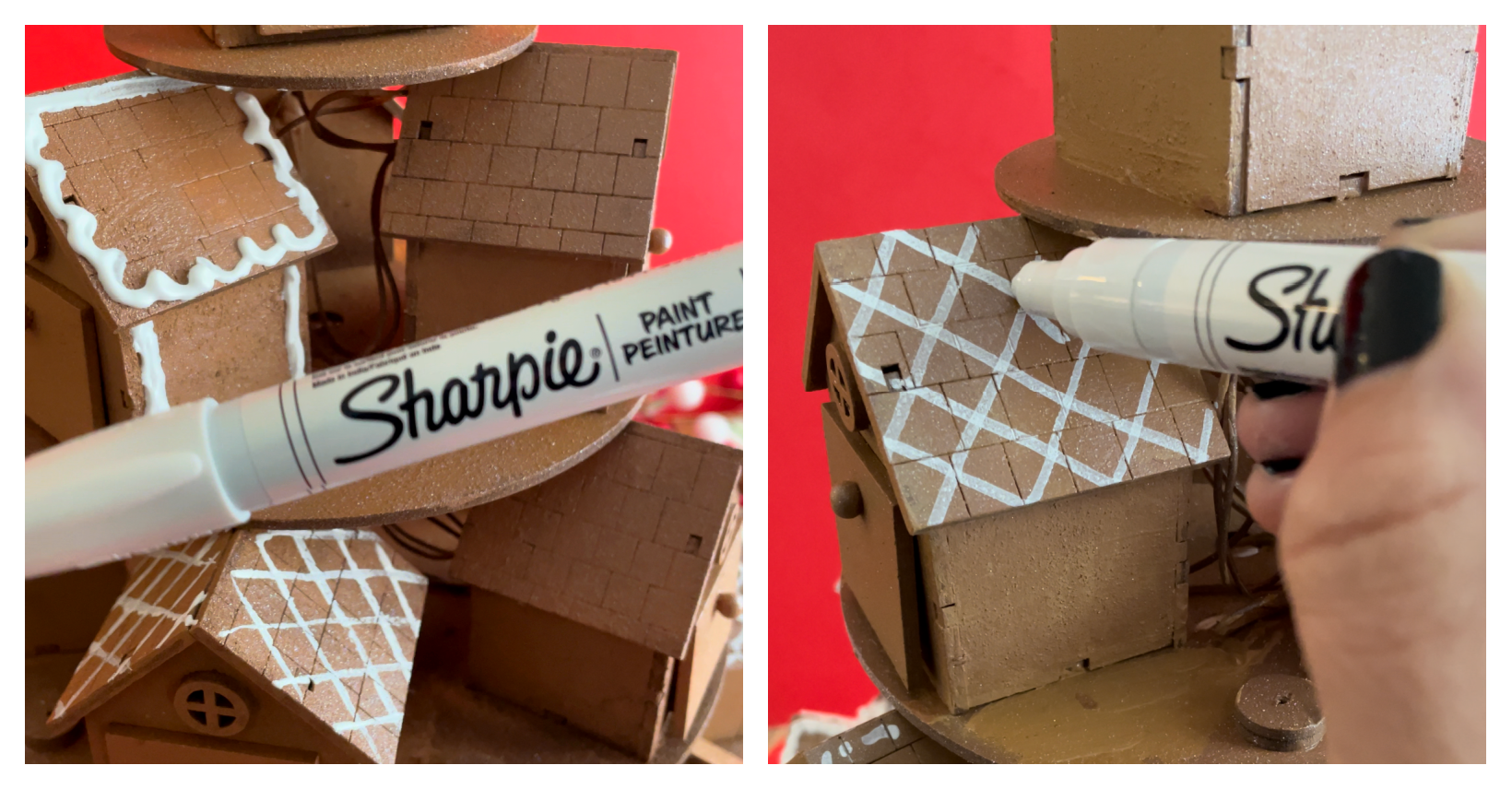 Gingerbread Advent Calendar - A girl and a glue gun