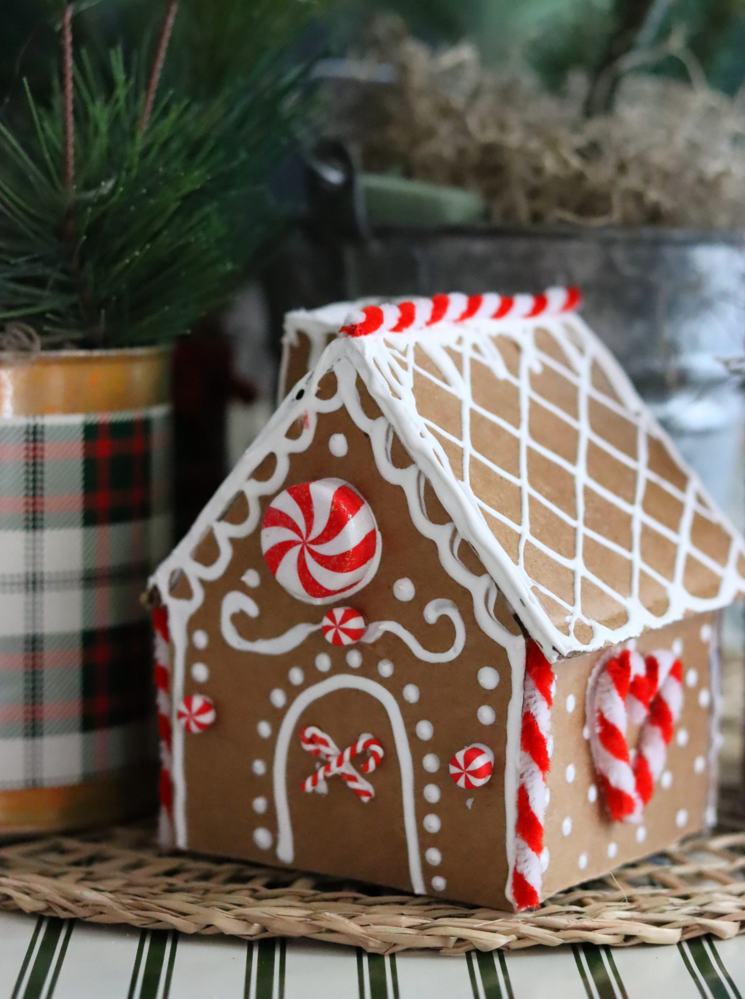 DIY Playdoh Gingerbread house kits - A girl and a glue gun