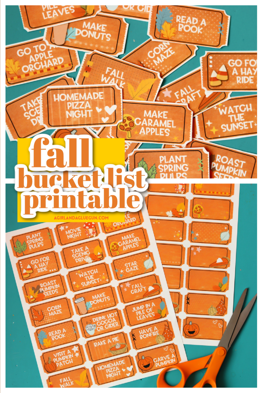 Fall advent calendar - A girl and a glue gun