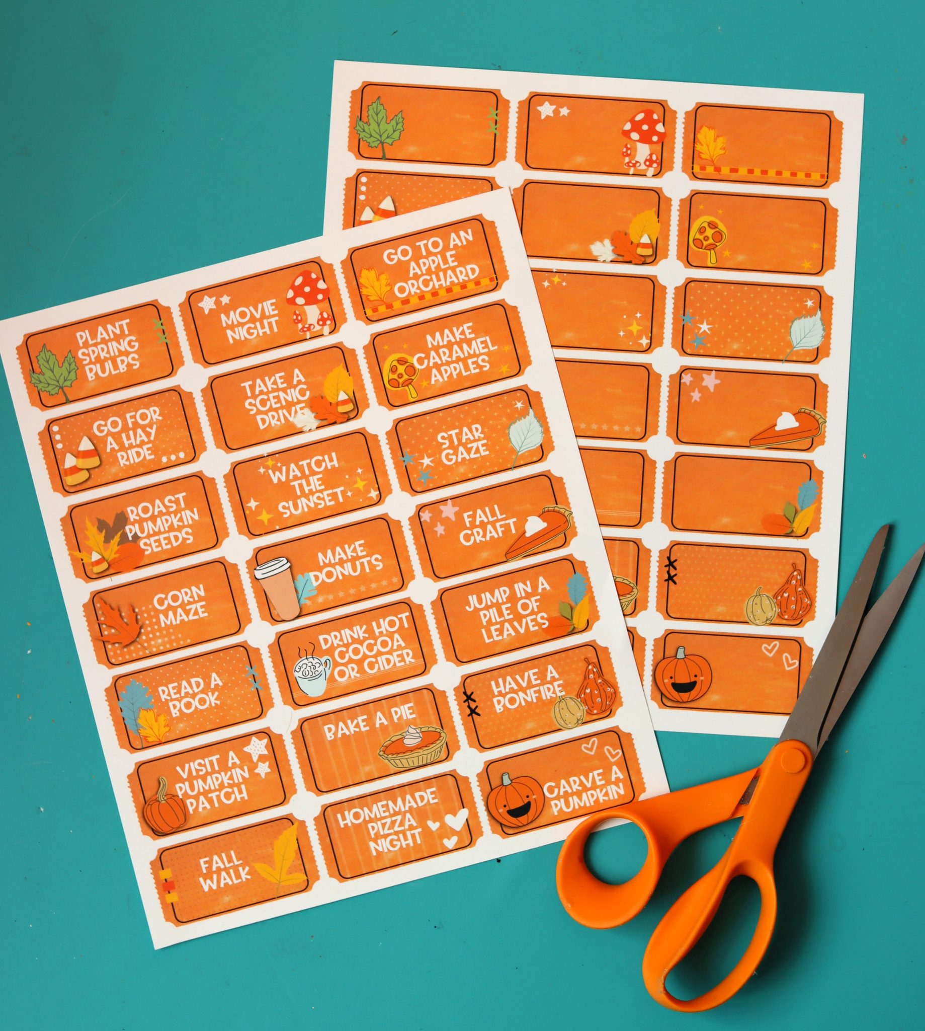 Fall advent calendar - A girl and a glue gun