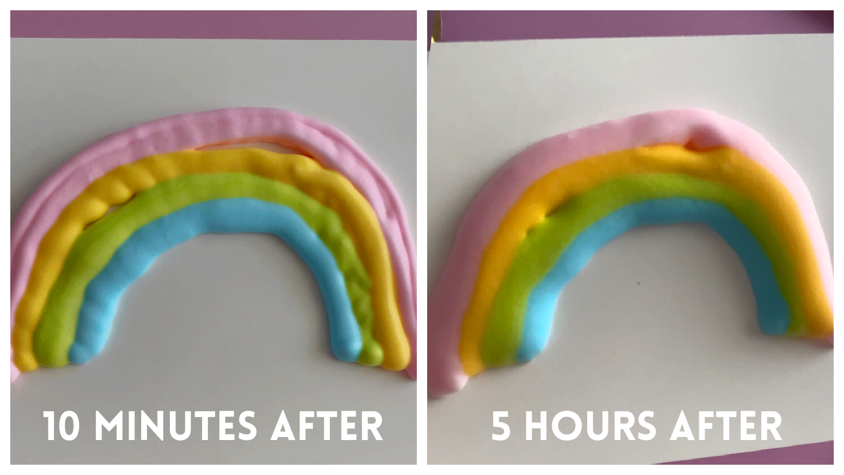 Kids puffy paint project - A girl and a glue gun