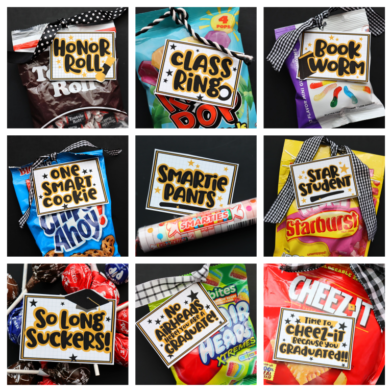 End of the school year printable tags - A girl and a glue gun