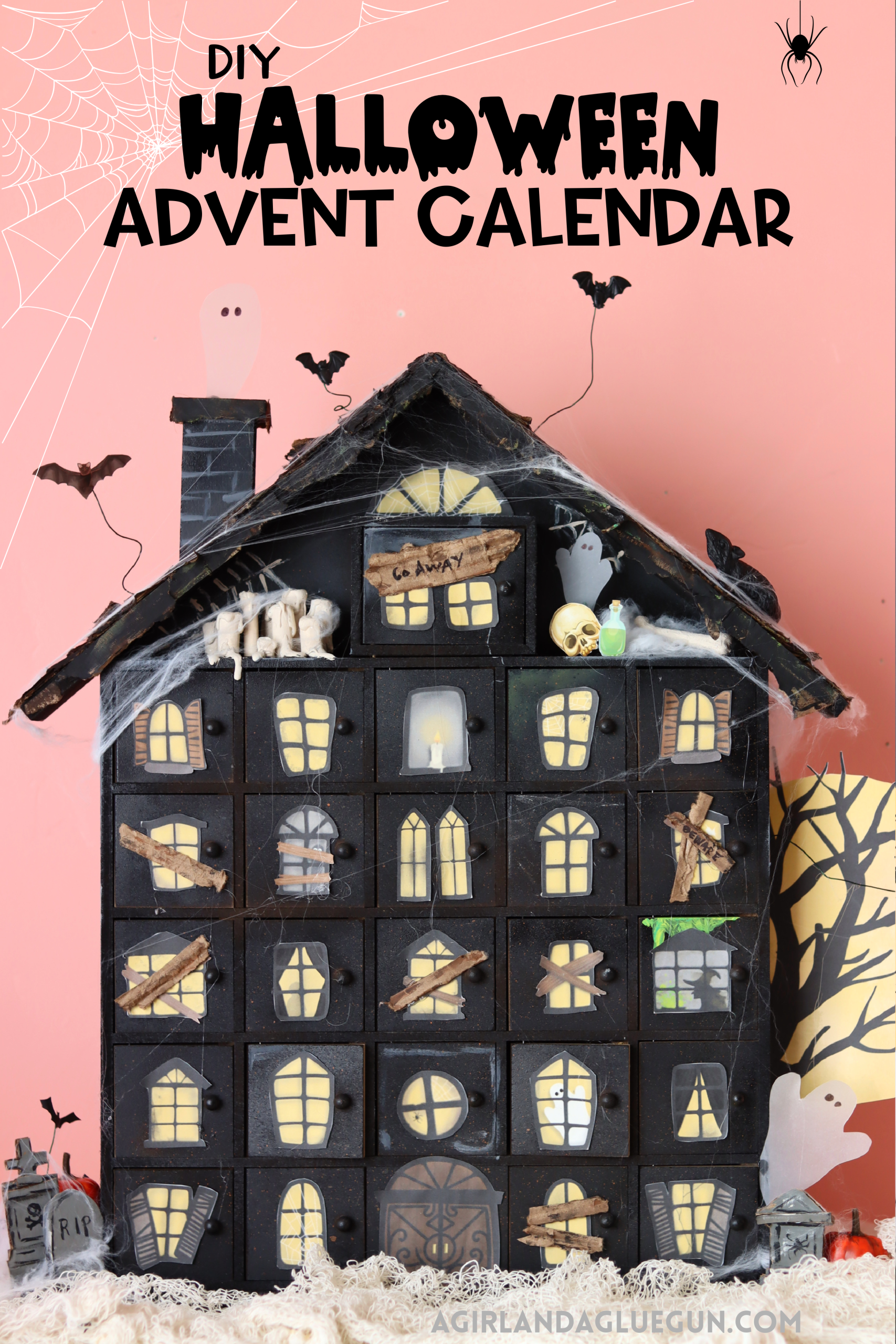 Halloween Advent Calendar - A girl and a glue gun