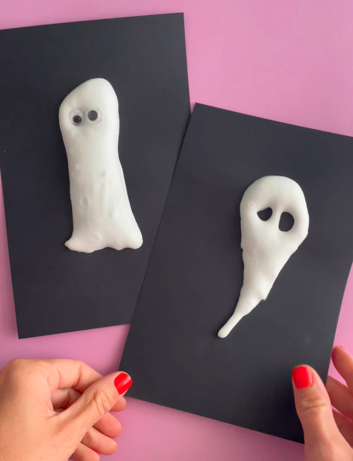Puffy Paint Ghost craft - A girl and a glue gun
