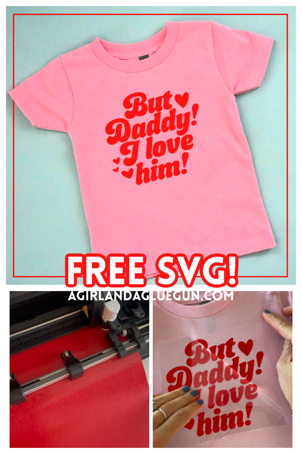 I love him SVG Cut file - A girl and a glue gun