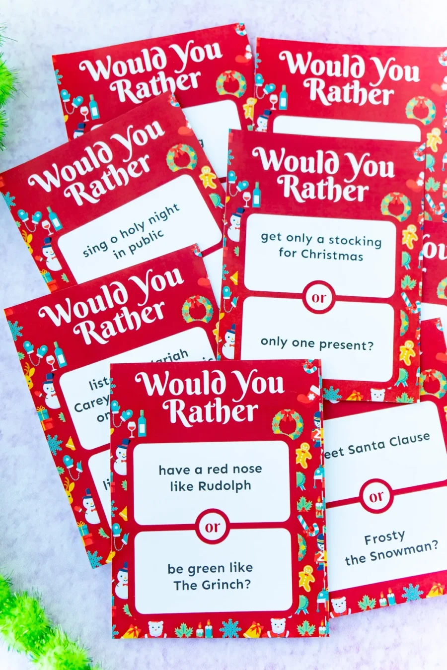 Free Christmas game printables roundup - A girl and a glue gun