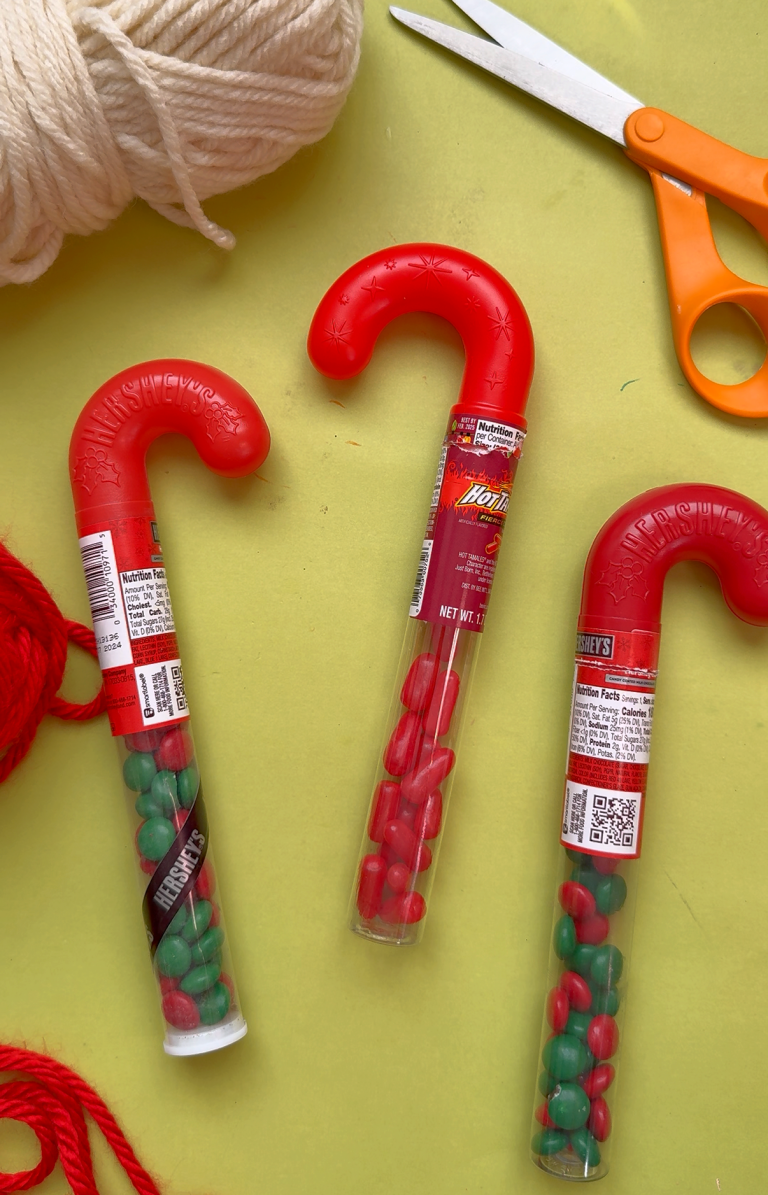 Candy Cane DIY - A girl and a glue gun