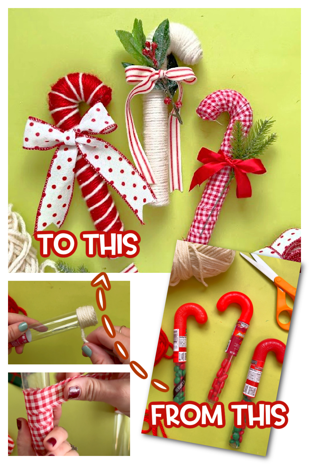 Candy Cane DIY - A girl and a glue gun
