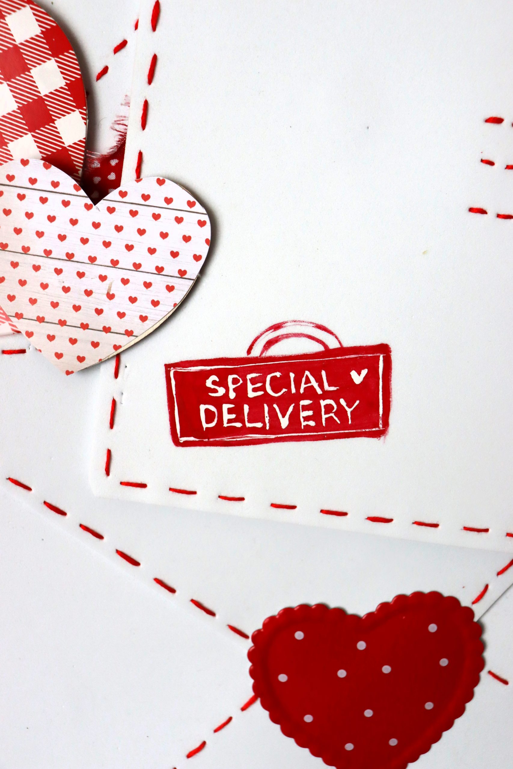 DIY Foam Envelope Door Hanger for Valentine’s Day - A girl and a glue gun